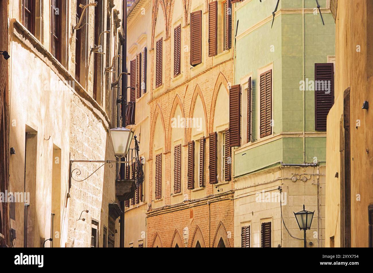 Siena lane, Siena lane 01 Stock Photo - Alamy
