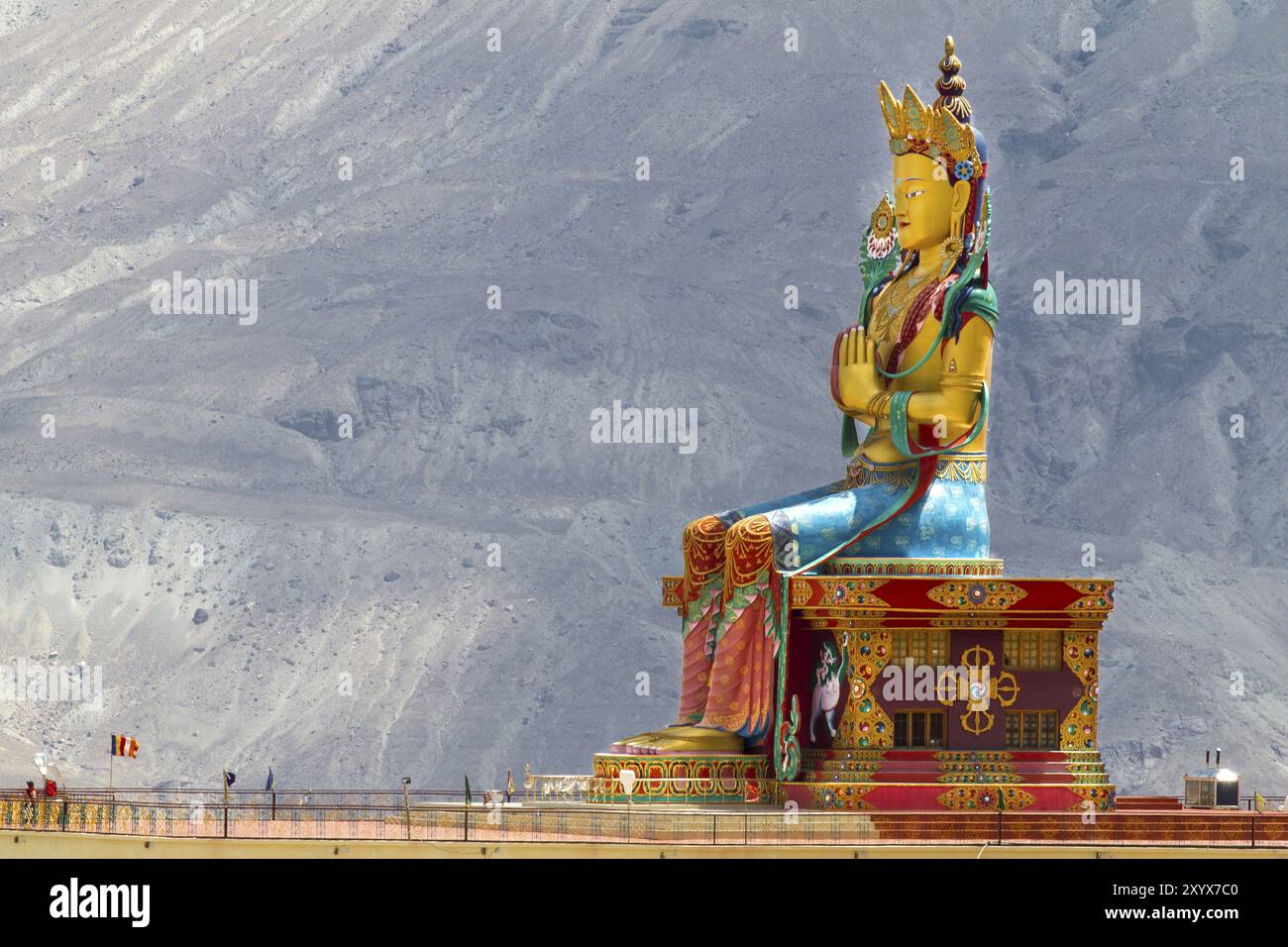 Giant Buddha statue in Ladakh, northern India Stock Photo - Alamy