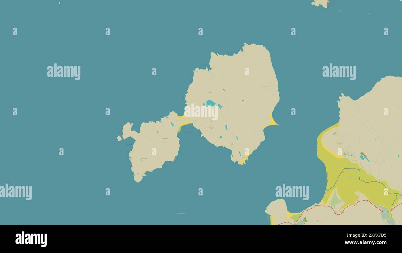 Taransay Island in the Inner Seas off the West Coast of Scotland on a ...
