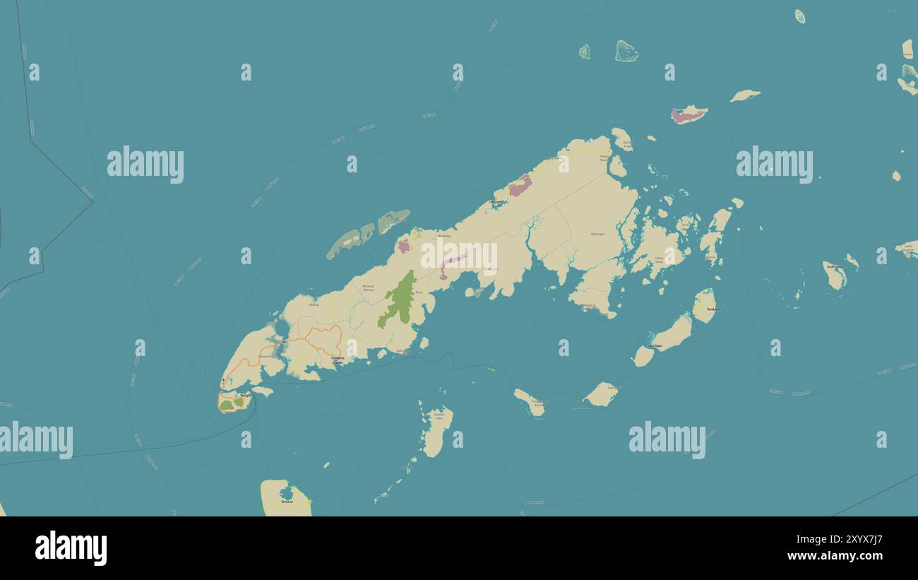 Tawi tawi outline map hi-res stock photography and images - Alamy