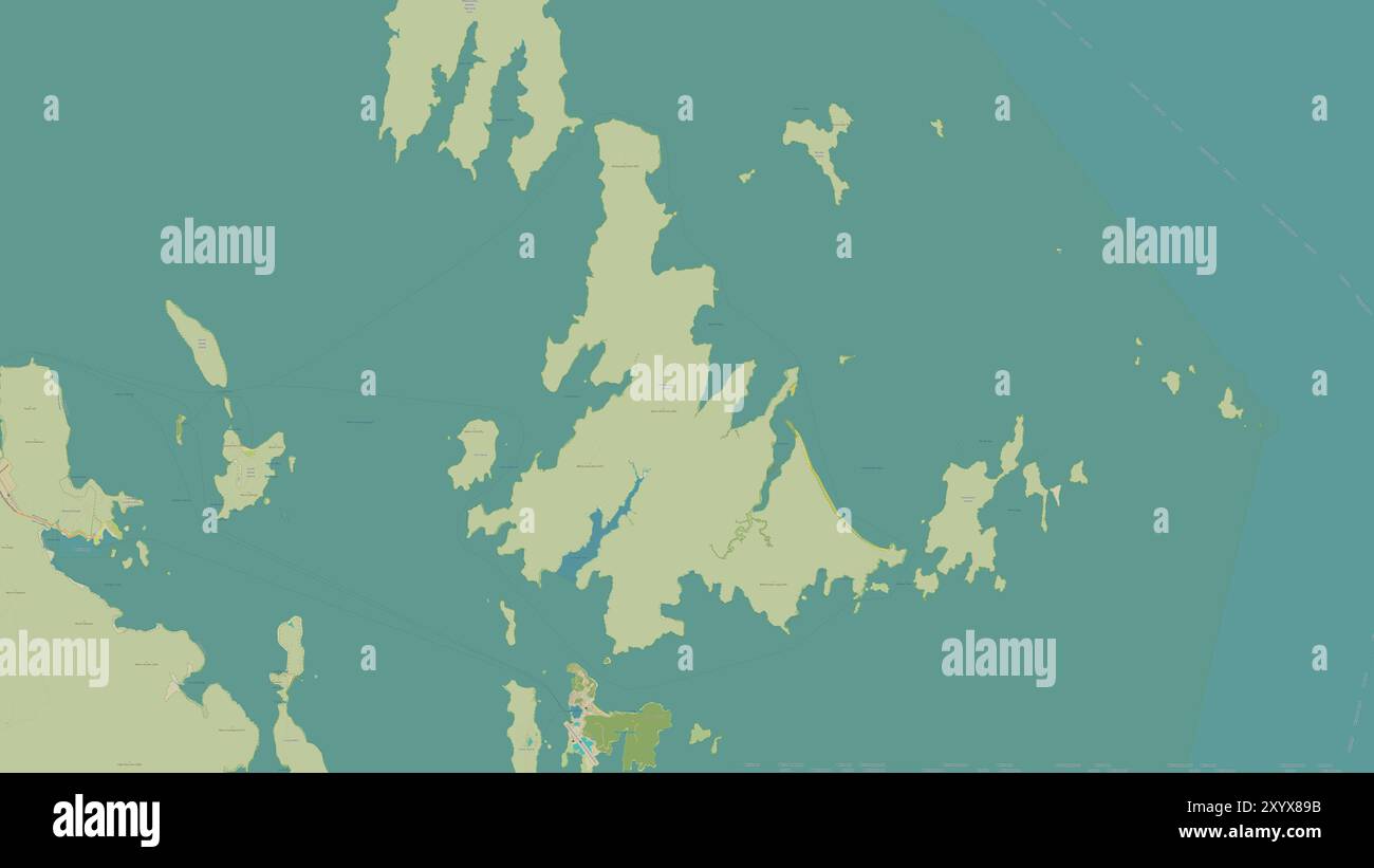Whitsunday outline map hi-res stock photography and images - Alamy