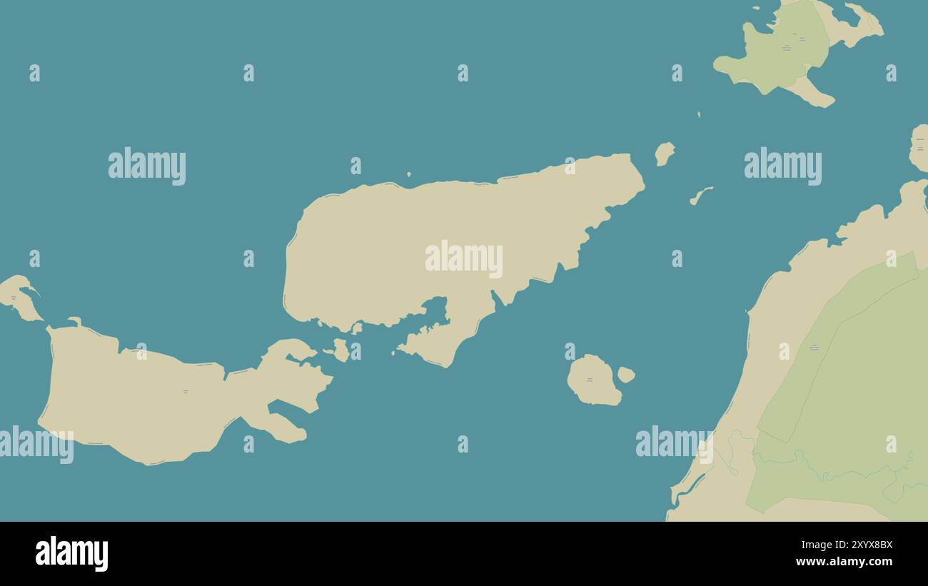 Pulau Wuliaru in the Banda Sea on a topographic, OSM Humanitarian style map Stock Photo - Alamy