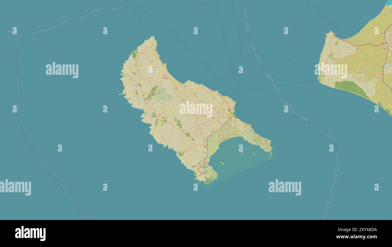 Zakynthos island map hi-res stock photography and images - Alamy