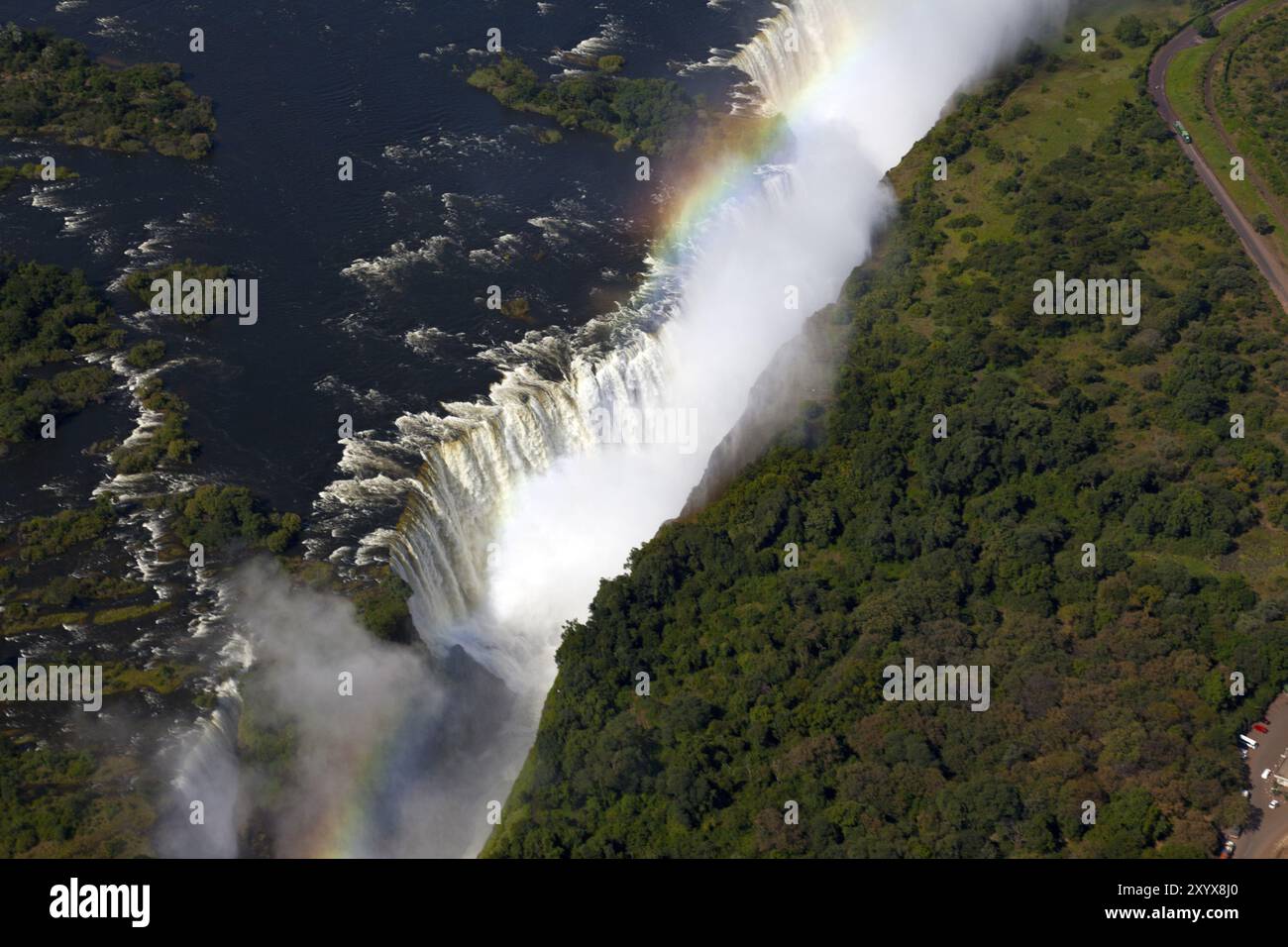 Aerial view of the Victoria Falls Stock Photo - Alamy