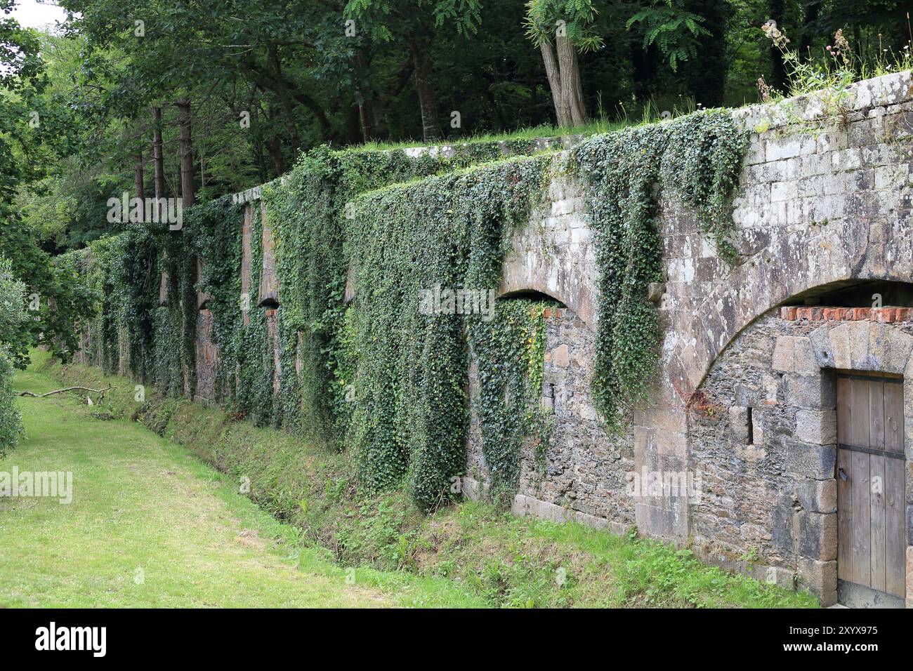 Town walls, Enciente Urbane, Le Palais, Belle Ile en Mer, Brittany ...