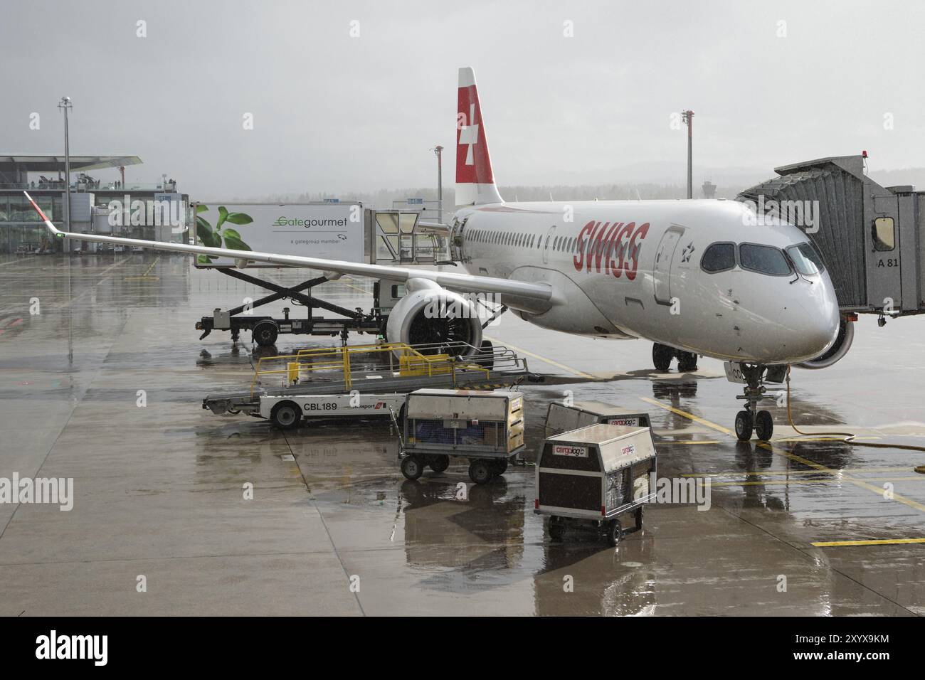 Flight, Airbus A220 passenger aircraft, formerly Bombardier CS100, of ...