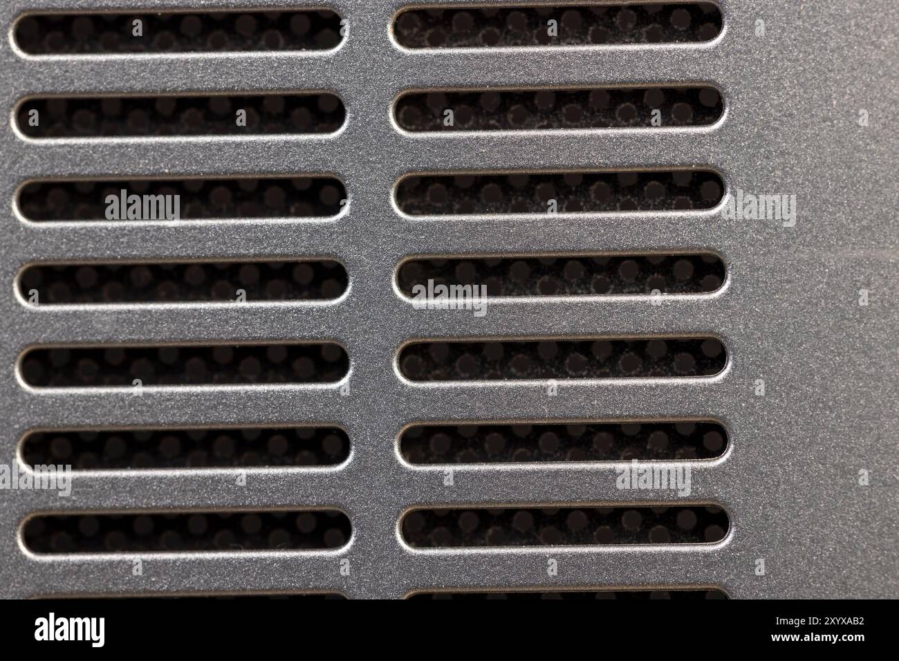 old plastic silver grille, ventilation grille made of plastic painted ...