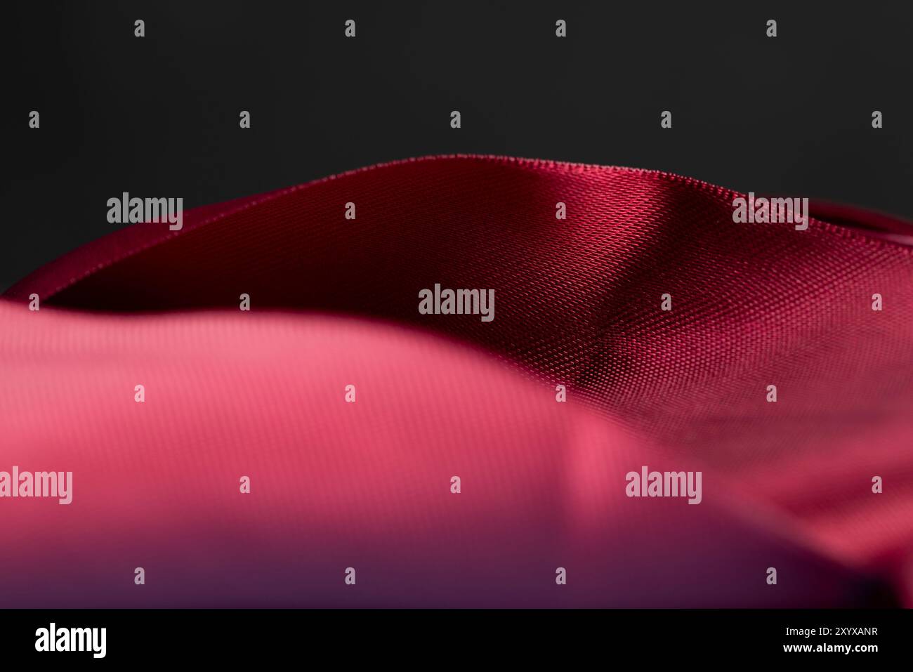 beautiful pink satin ribbon, packaging soft and smooth ribbon Stock ...