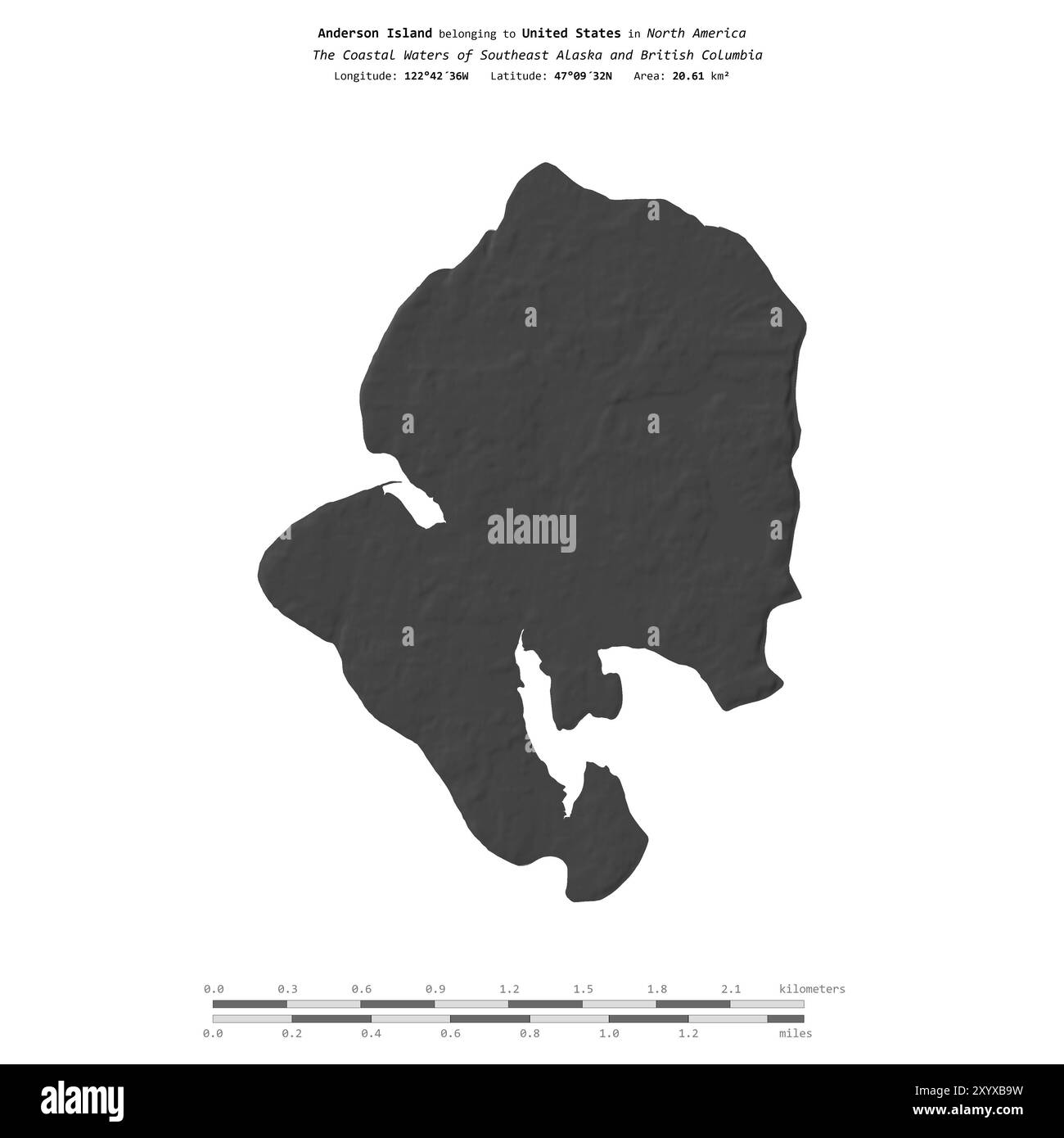 Anderson outline map Cut Out Stock Images & Pictures - Alamy