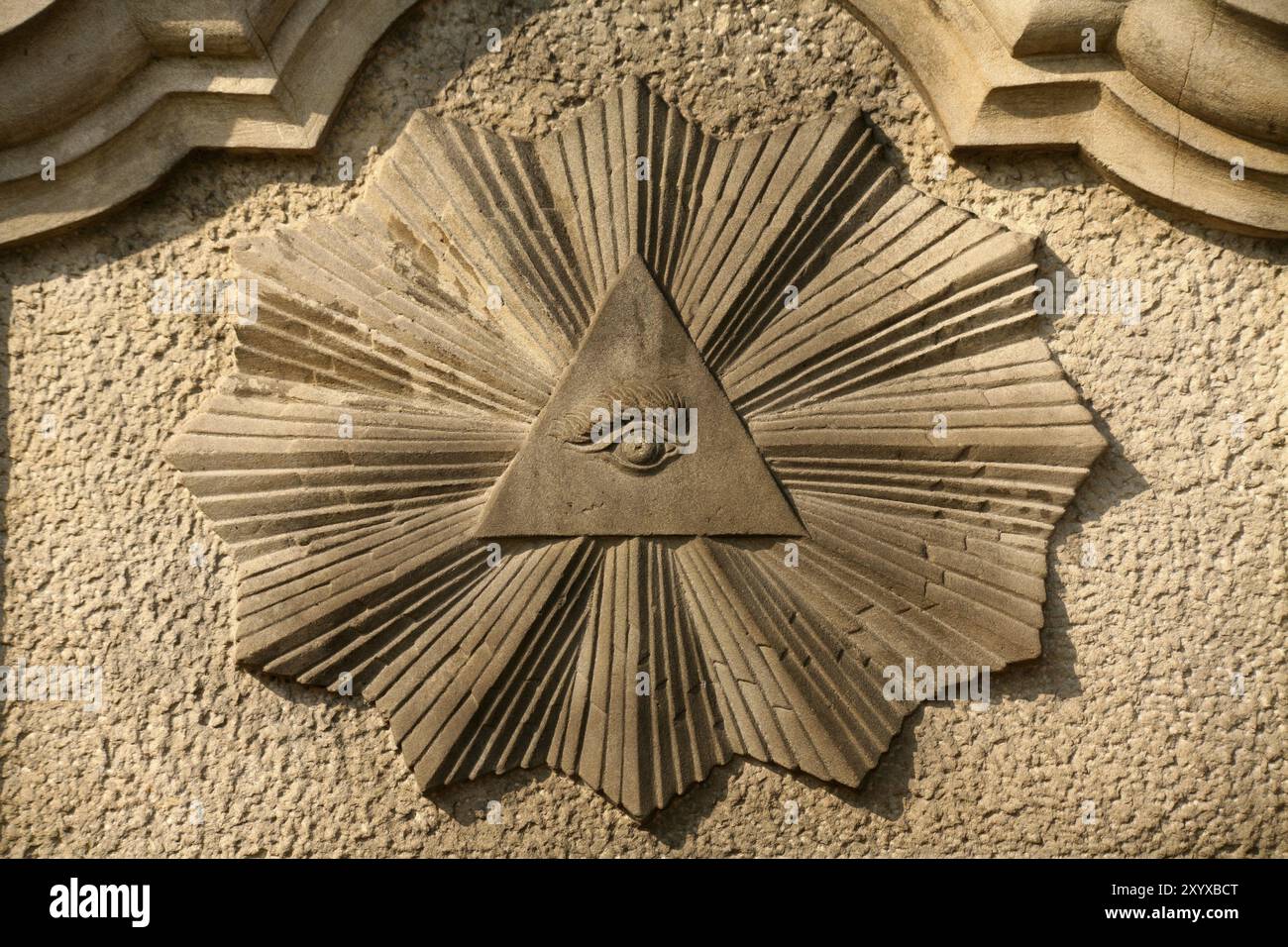 Pyramid with eye Stock Photo - Alamy