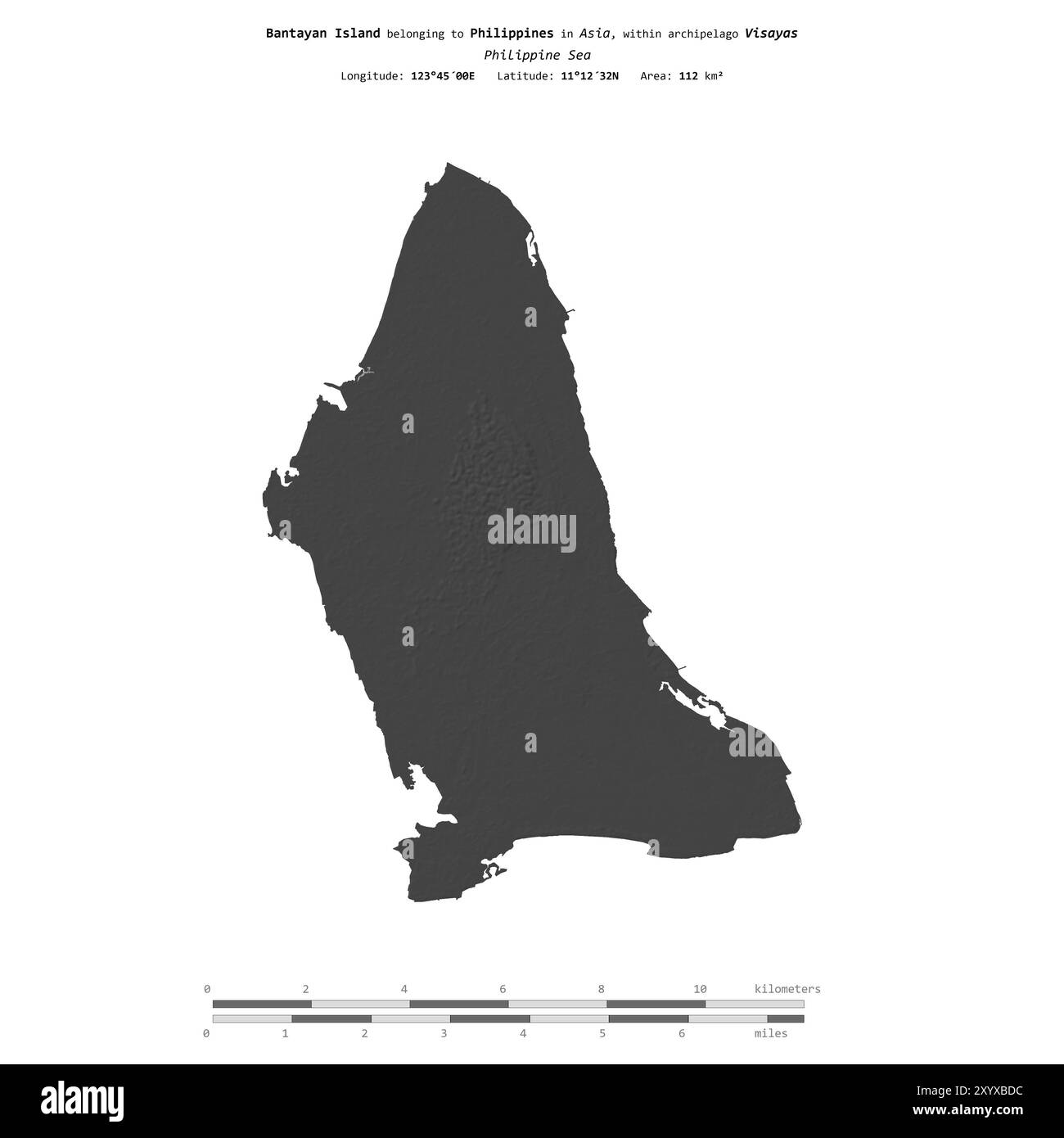 Bantayan Island in the Philippine Sea, belonging to Philippines ...