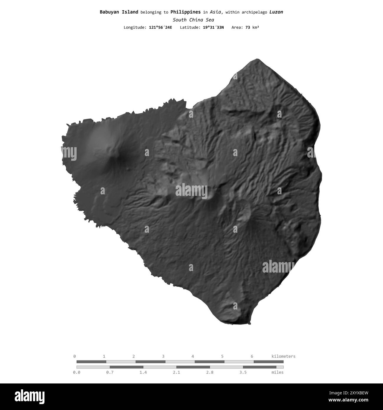Babuyan Island in the South China Sea, belonging to Philippines ...