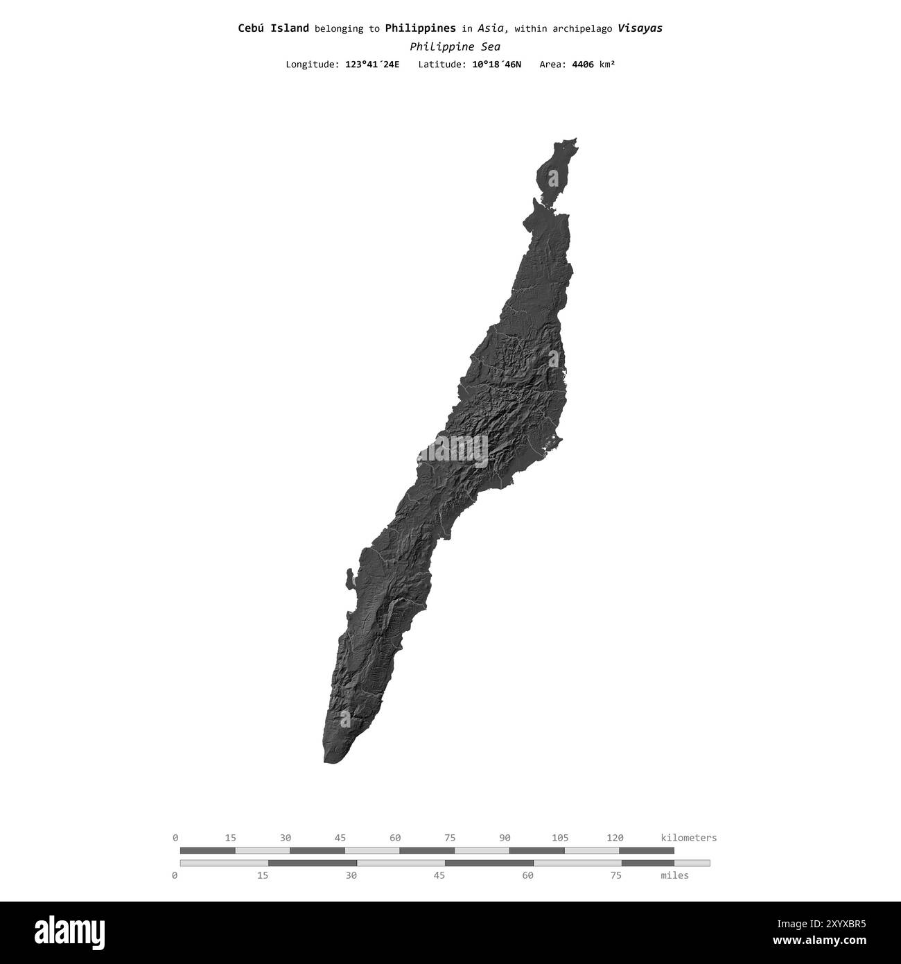 Cebu map Black and White Stock Photos & Images - Alamy