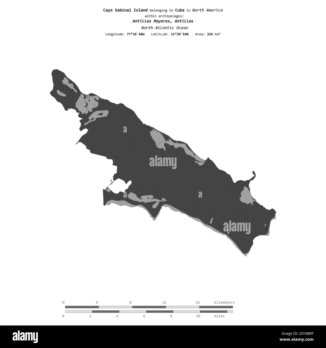 Cayo sabinal map Black and White Stock Photos & Images - Alamy