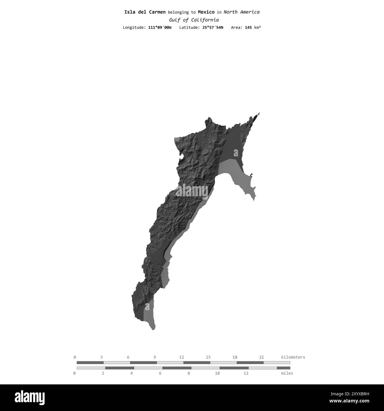 Isla del Carmen in the Gulf of California, belonging to Mexico ...