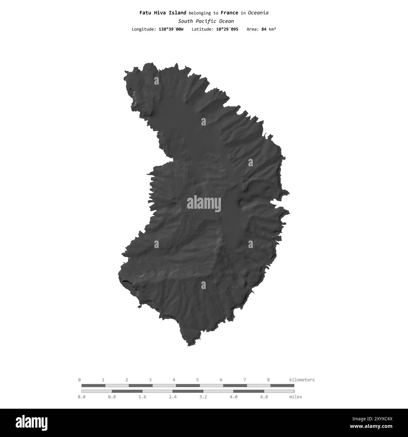 Fatu Hiva Island in the South Pacific Ocean, belonging to France ...