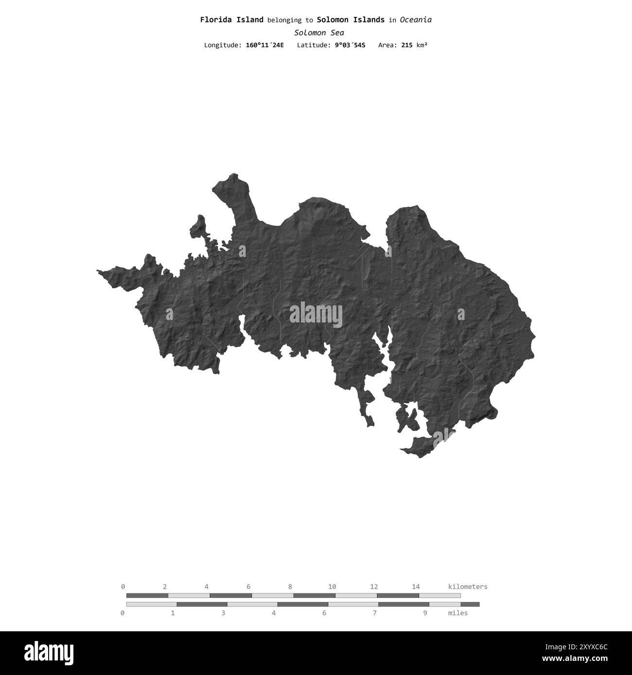 Florida Island in the Solomon Sea, belonging to Solomon Islands ...