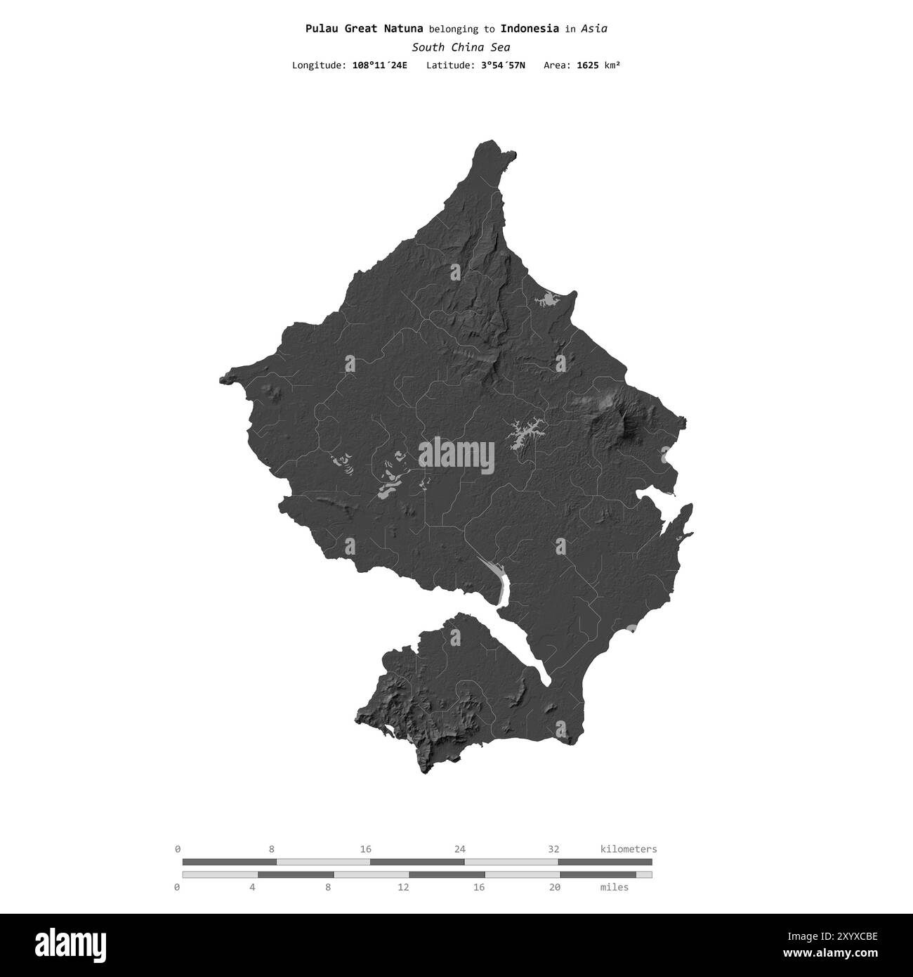 Pulau Great Natuna in the South China Sea, belonging to Indonesia ...