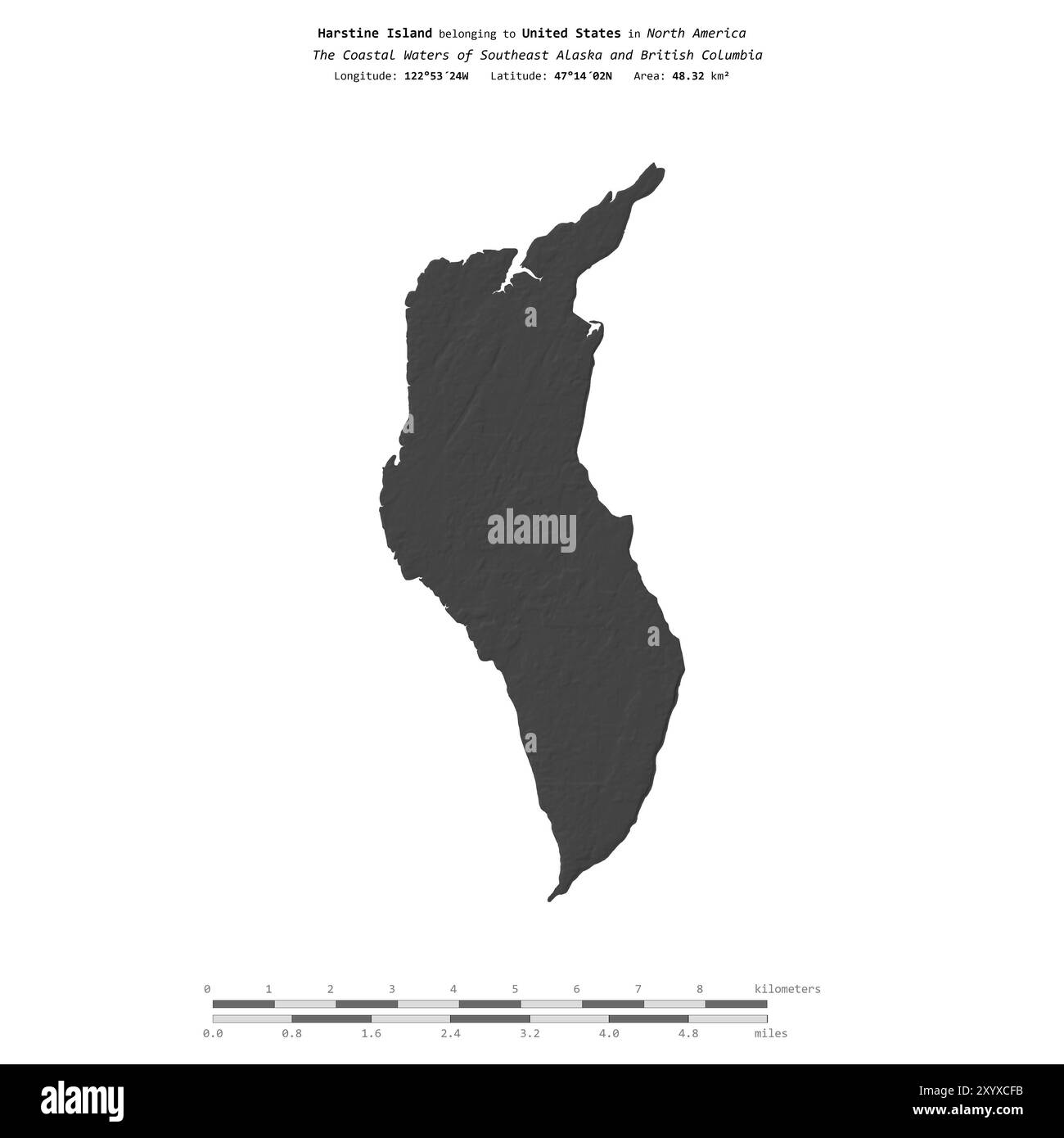 Alaska coastal map Black and White Stock Photos & Images - Alamy