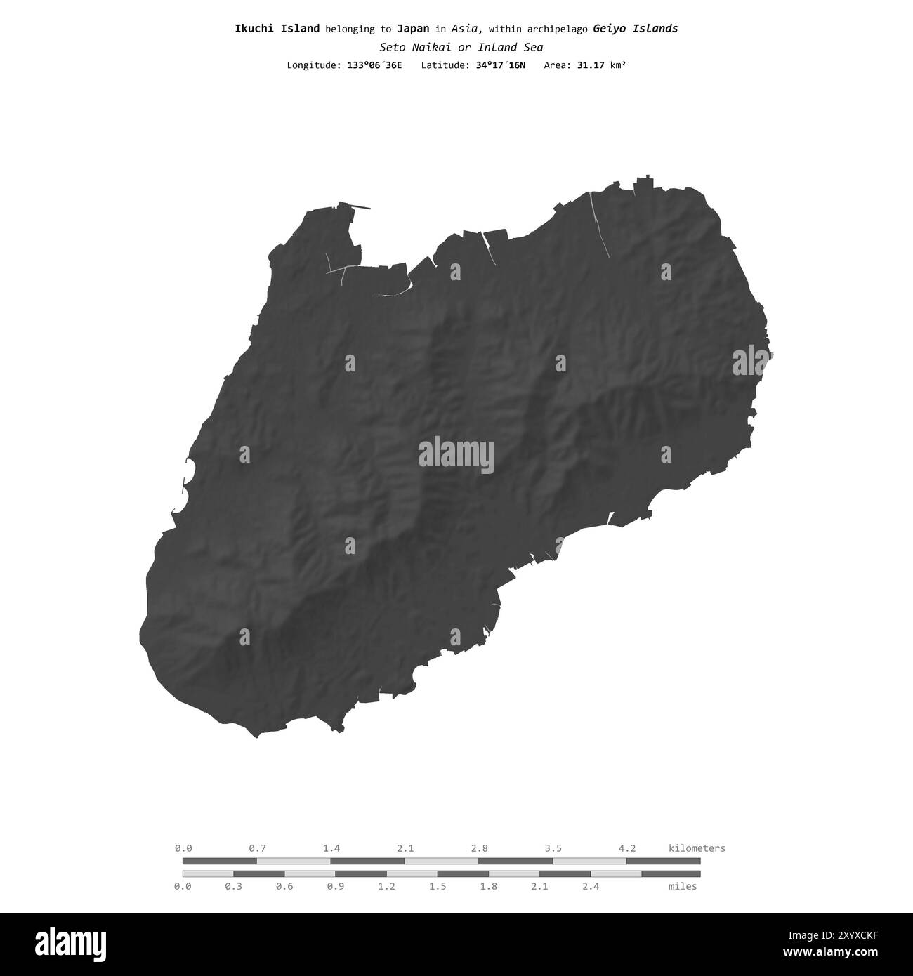 Ikuchi Island in the Seto Naikai or Inland Sea, belonging to Japan ...