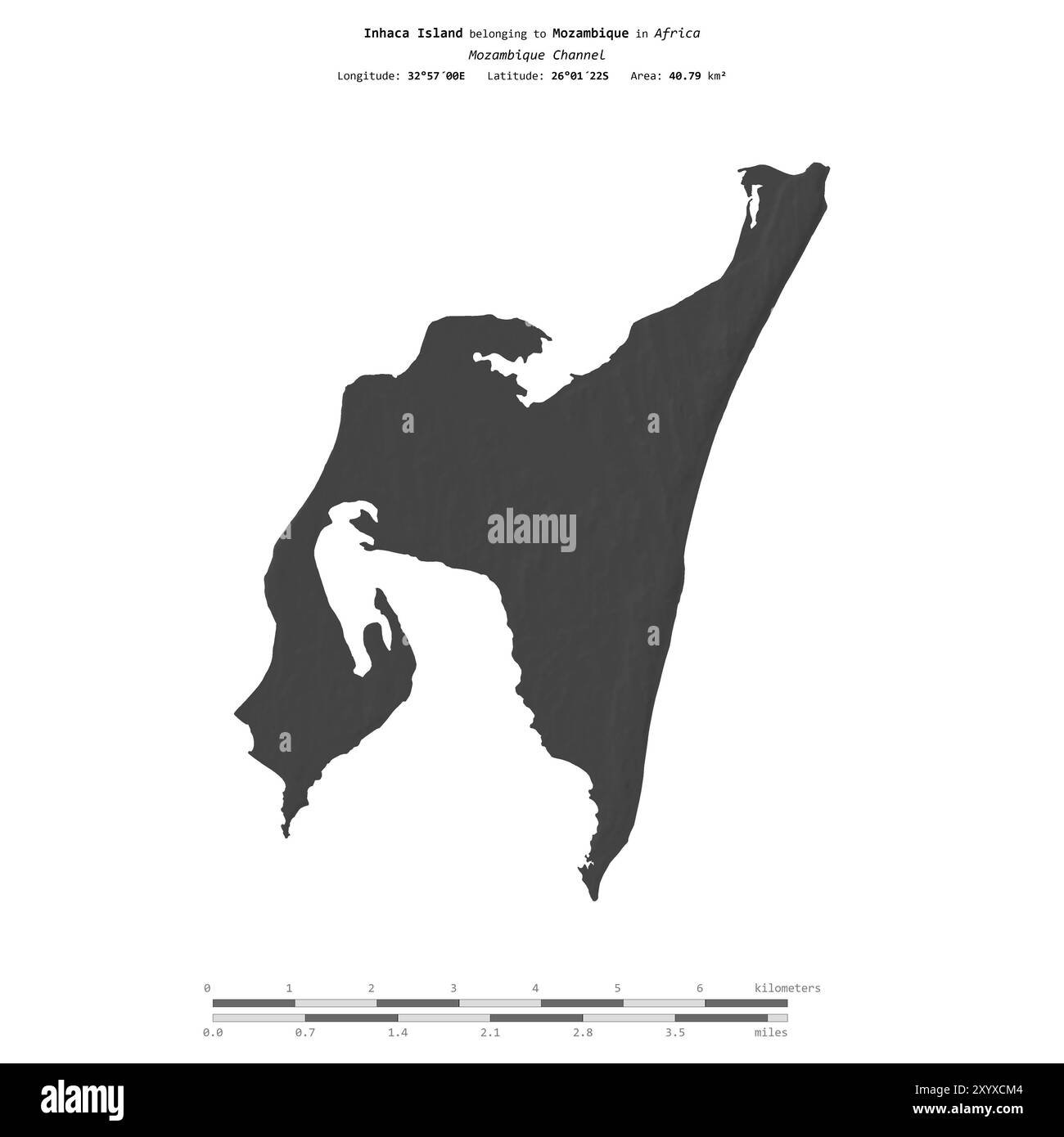 Inhaca Island in the Mozambique Channel, belonging to Mozambique ...