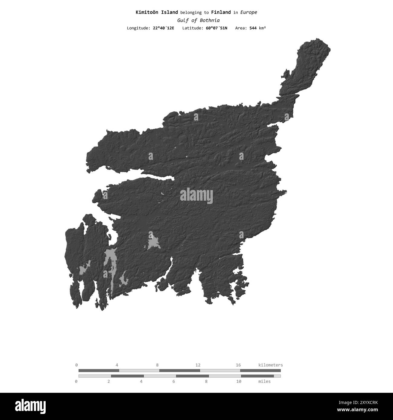 Kimitoon Island in the Gulf of Bothnia, belonging to Finland, isolated ...