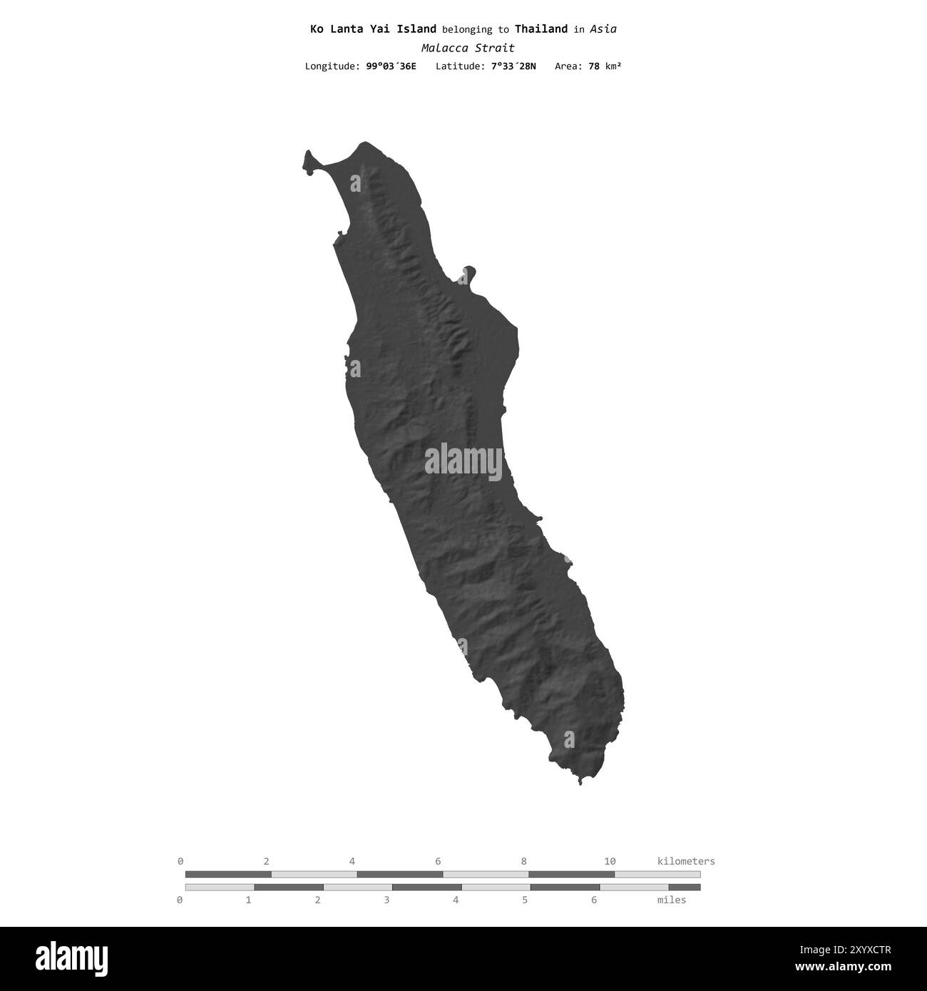 Ko Lanta Yai Island in the Malacca Strait, belonging to Thailand ...