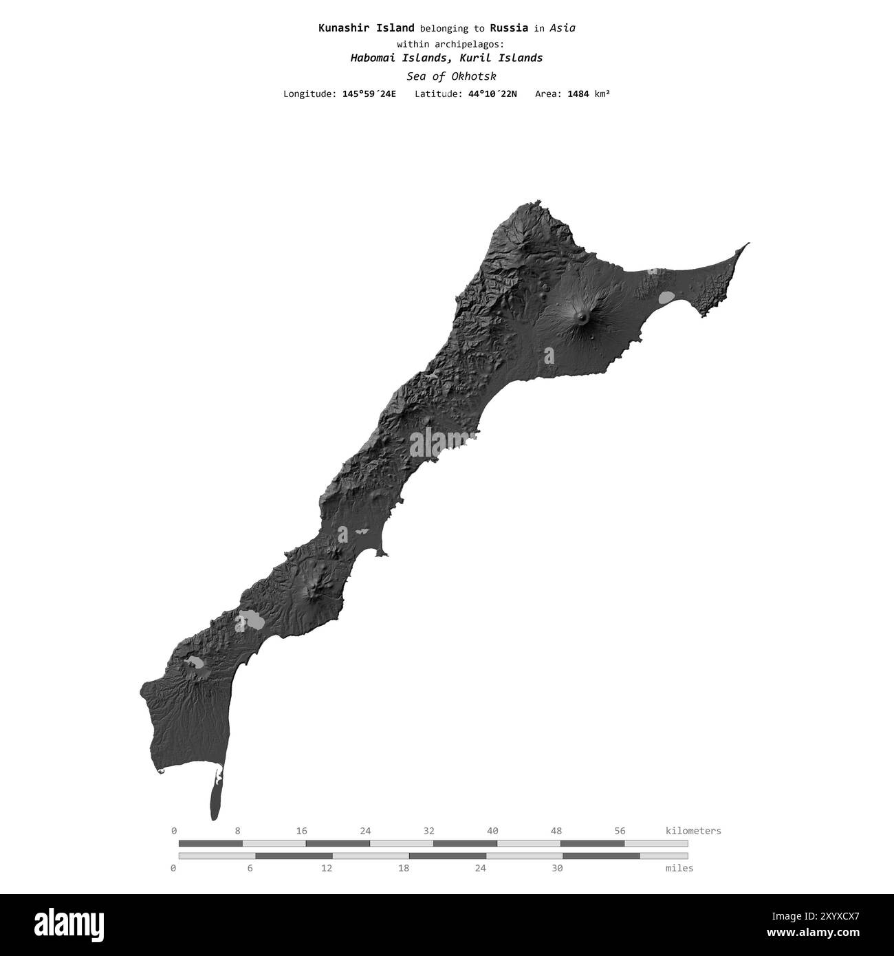 Map of kuril islands hi-res stock photography and images - Alamy