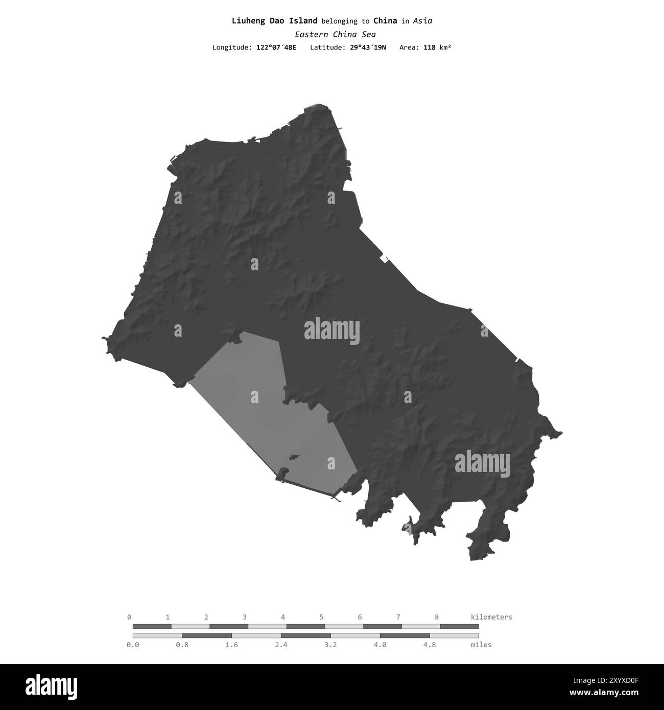 Liuheng Dao Island in the Eastern China Sea, belonging to China ...