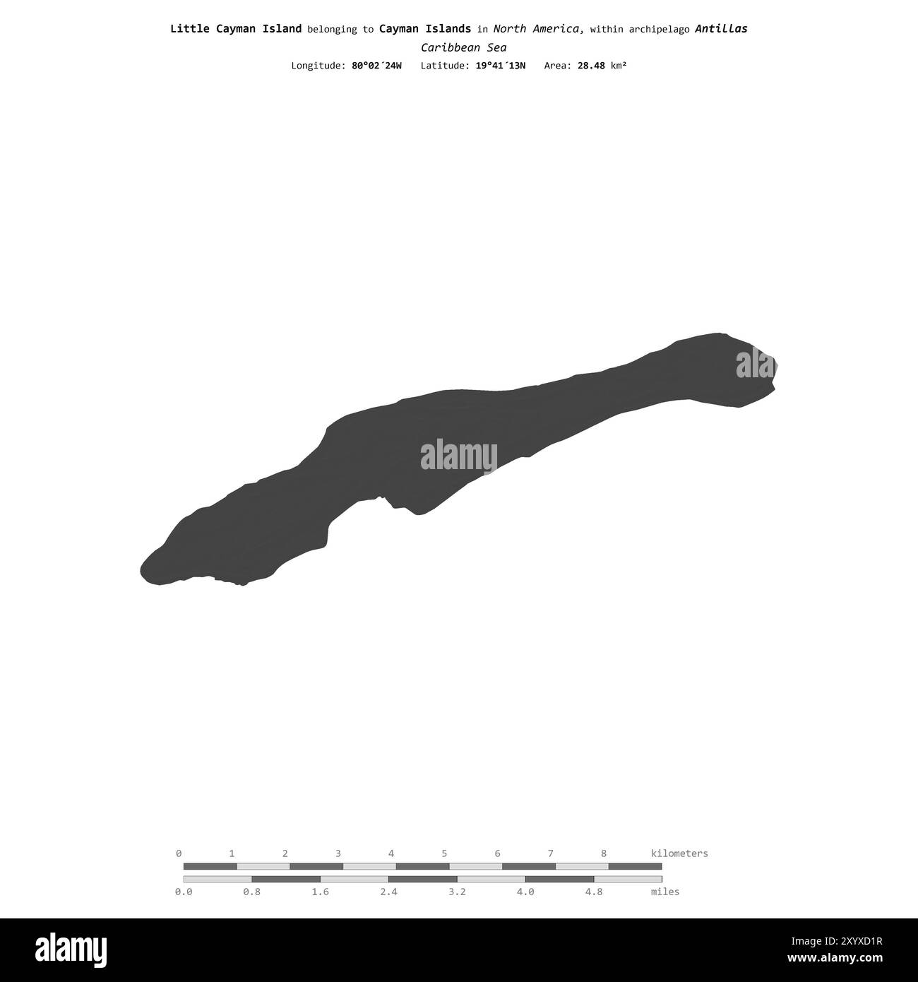 Little Cayman Island in the Caribbean Sea, belonging to Cayman Islands ...