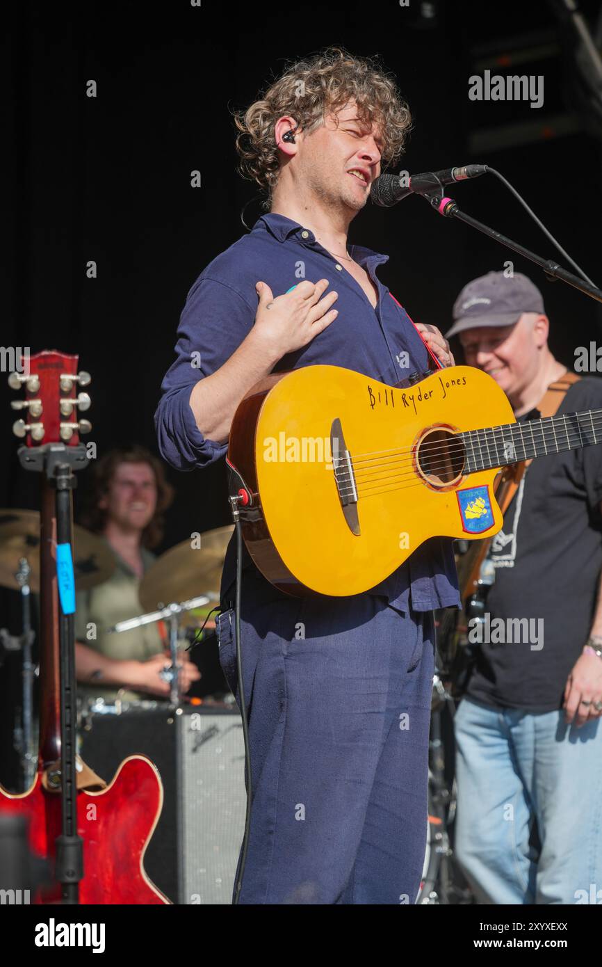 Dorset, UK. Friday, 30 August, 2024. Bill Ryder Jones performing at the ...