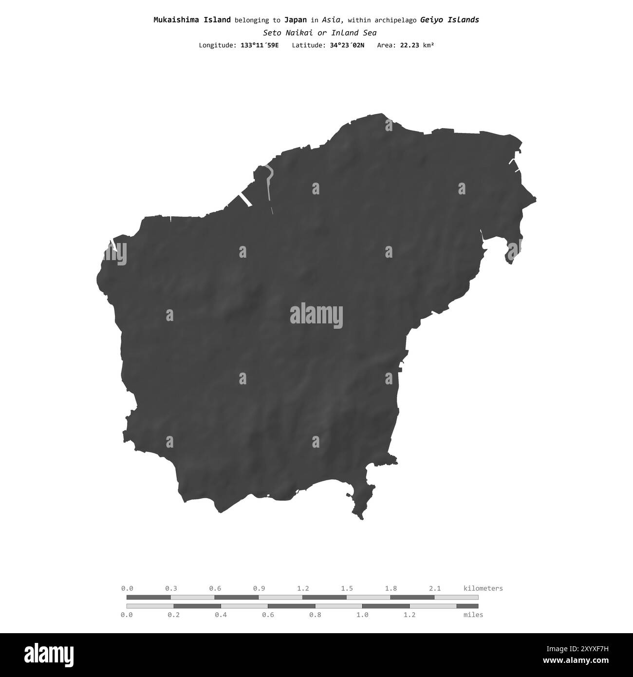 Inland sea of japan map hi-res stock photography and images - Alamy