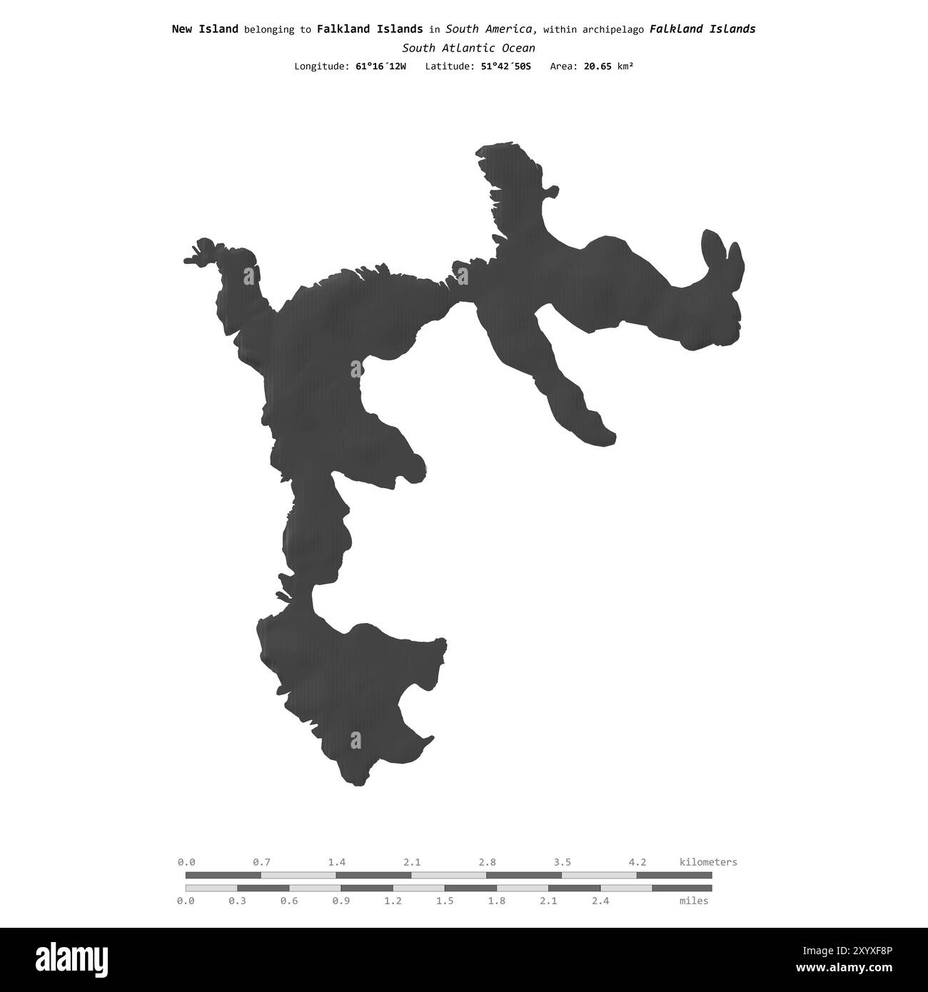 New Island in the South Atlantic Ocean, belonging to Falkland Islands ...