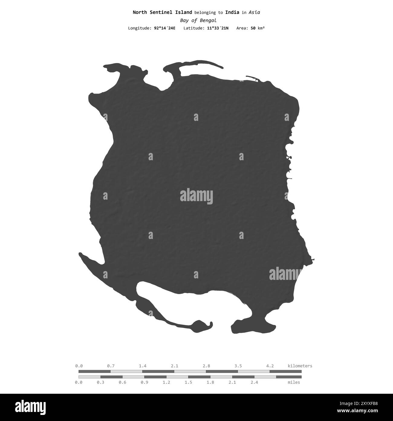 North sentinel island map Black and White Stock Photos & Images - Alamy