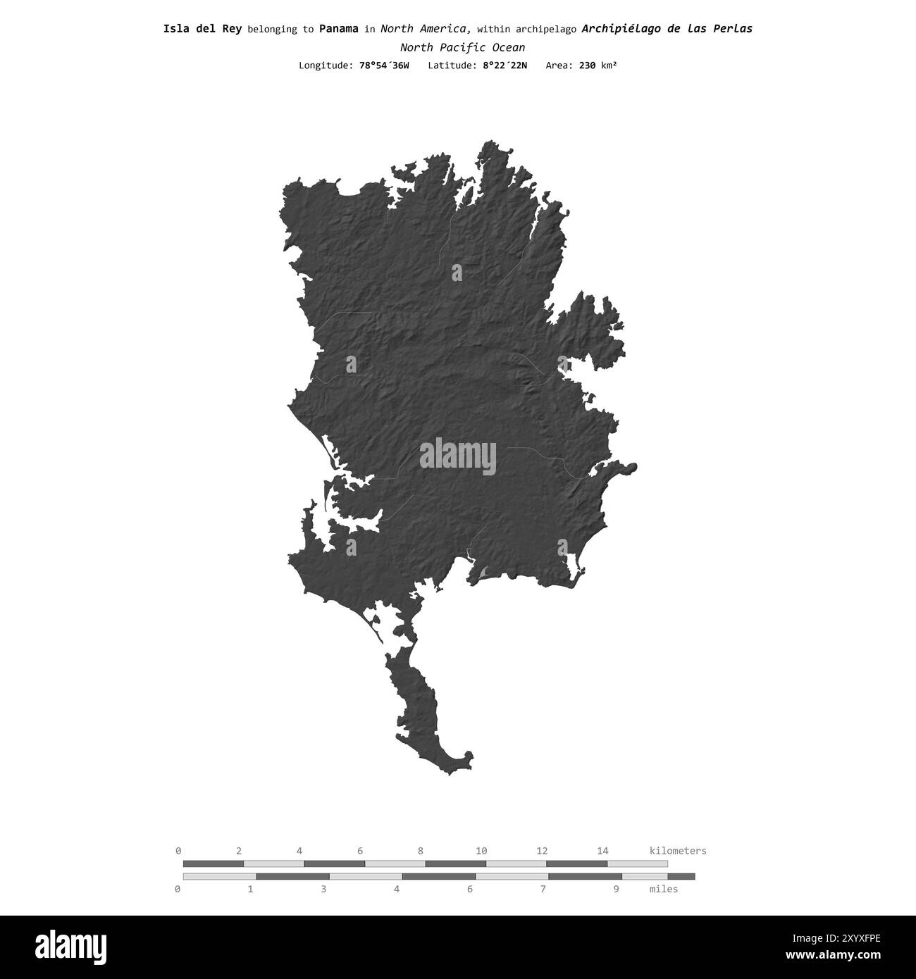 Isla del Rey in the North Pacific Ocean, belonging to Panama, isolated ...