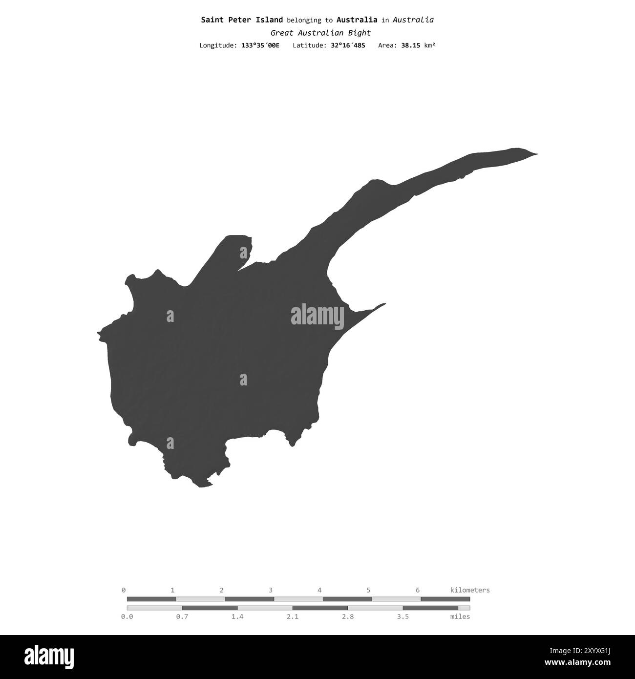 Saint Peter Island in the Great Australian Bight, belonging to ...