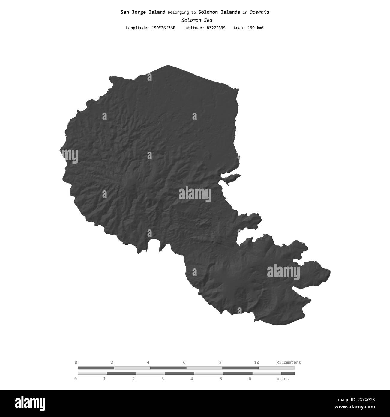 San Jorge Island in the Solomon Sea, belonging to Solomon Islands ...