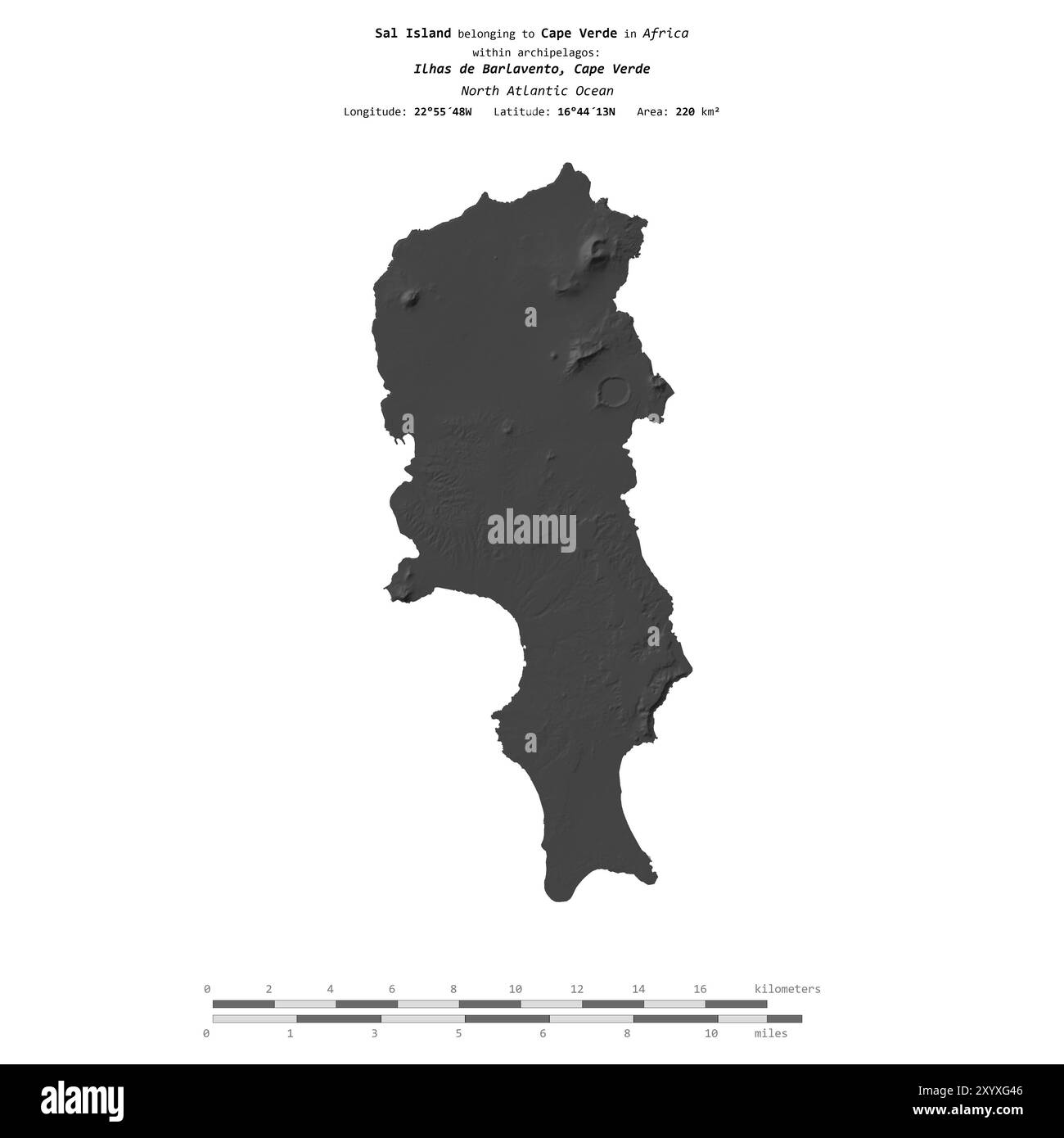 Sal Island in the North Atlantic Ocean, belonging to Cape Verde ...