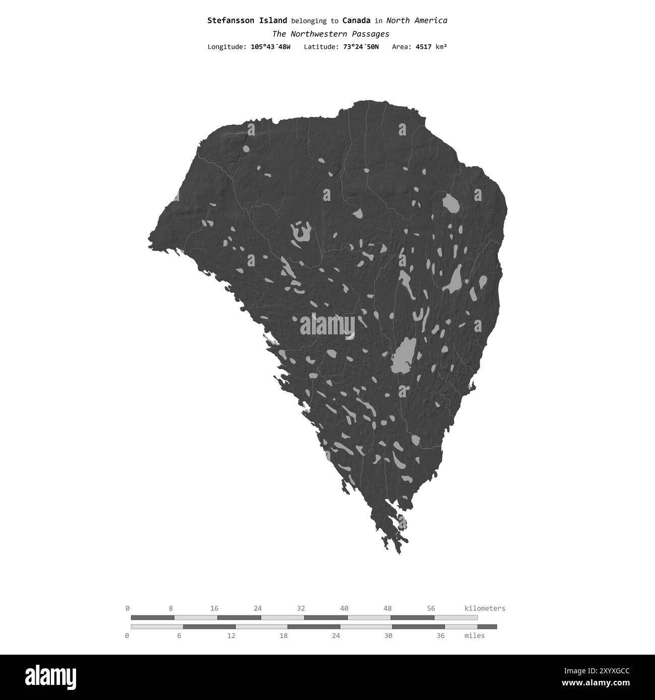 Stefansson Island in the The Northwestern Passages, belonging to Canada ...