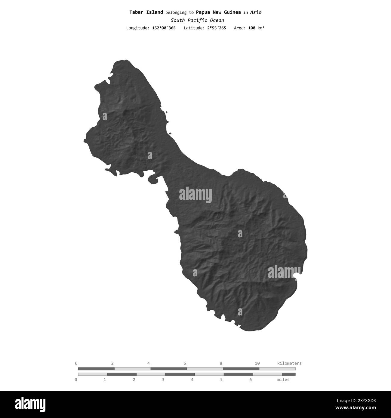Tabar Island in the South Pacific Ocean, belonging to Papua New Guinea ...