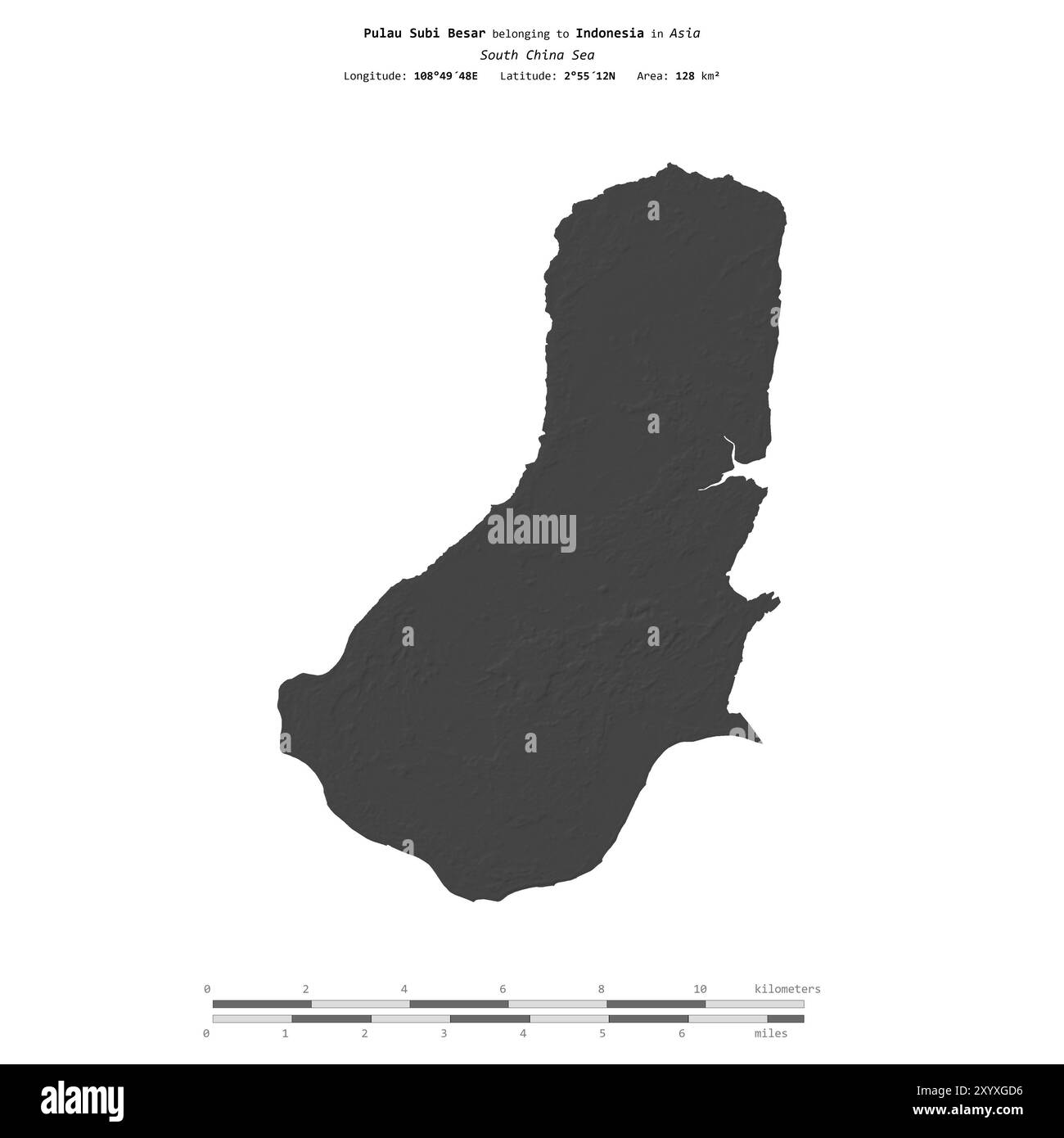 Pulau Subi Besar in the South China Sea, belonging to Indonesia ...