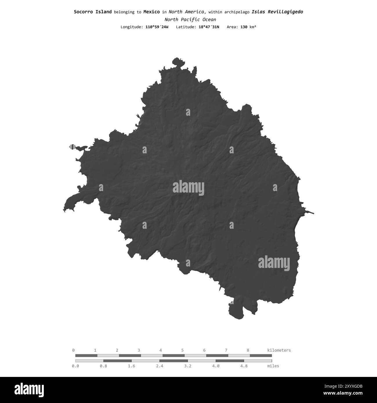 Socorro Island in the North Pacific Ocean, belonging to Mexico ...