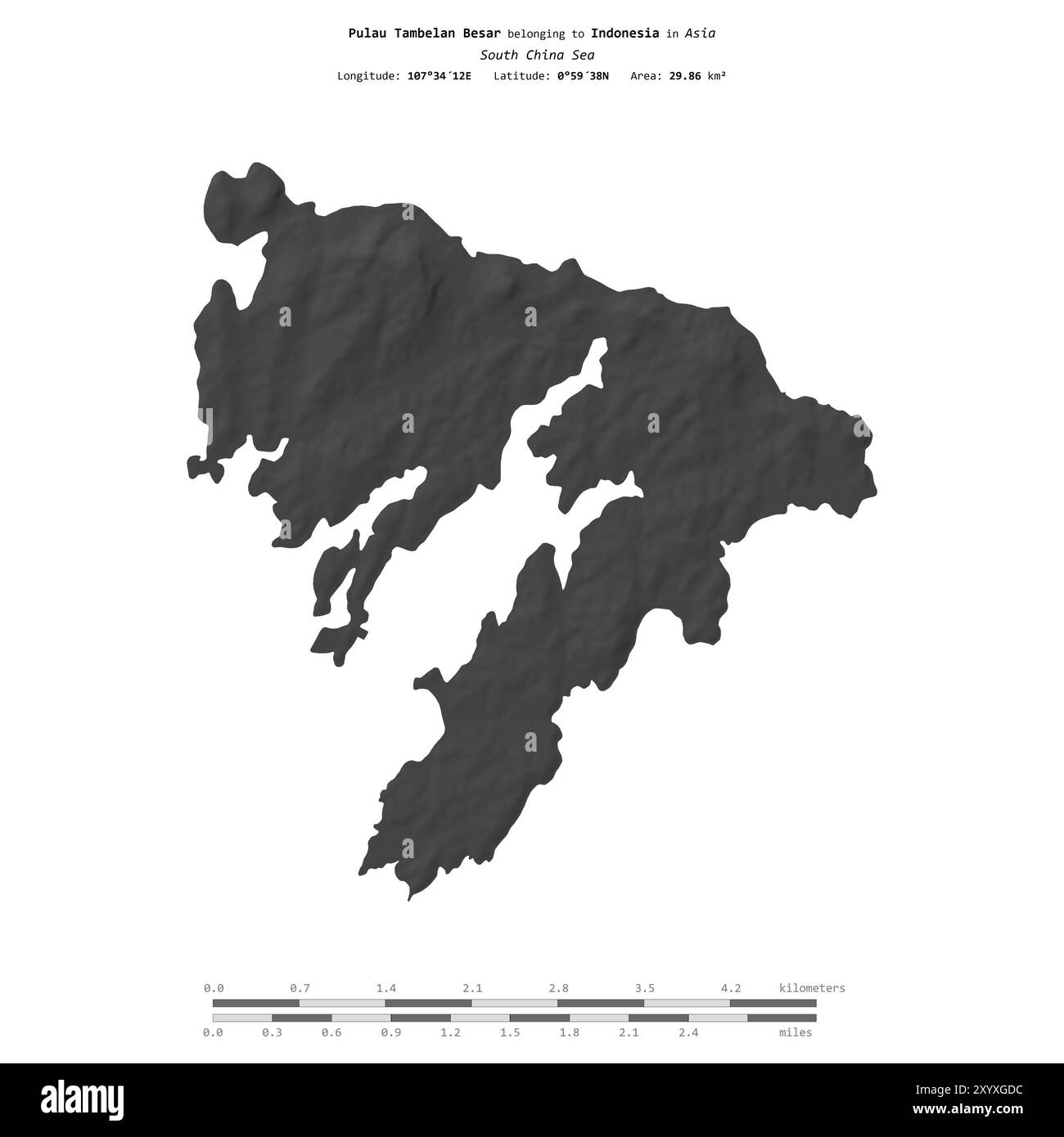 Pulau Tambelan Besar in the South China Sea, belonging to Indonesia ...