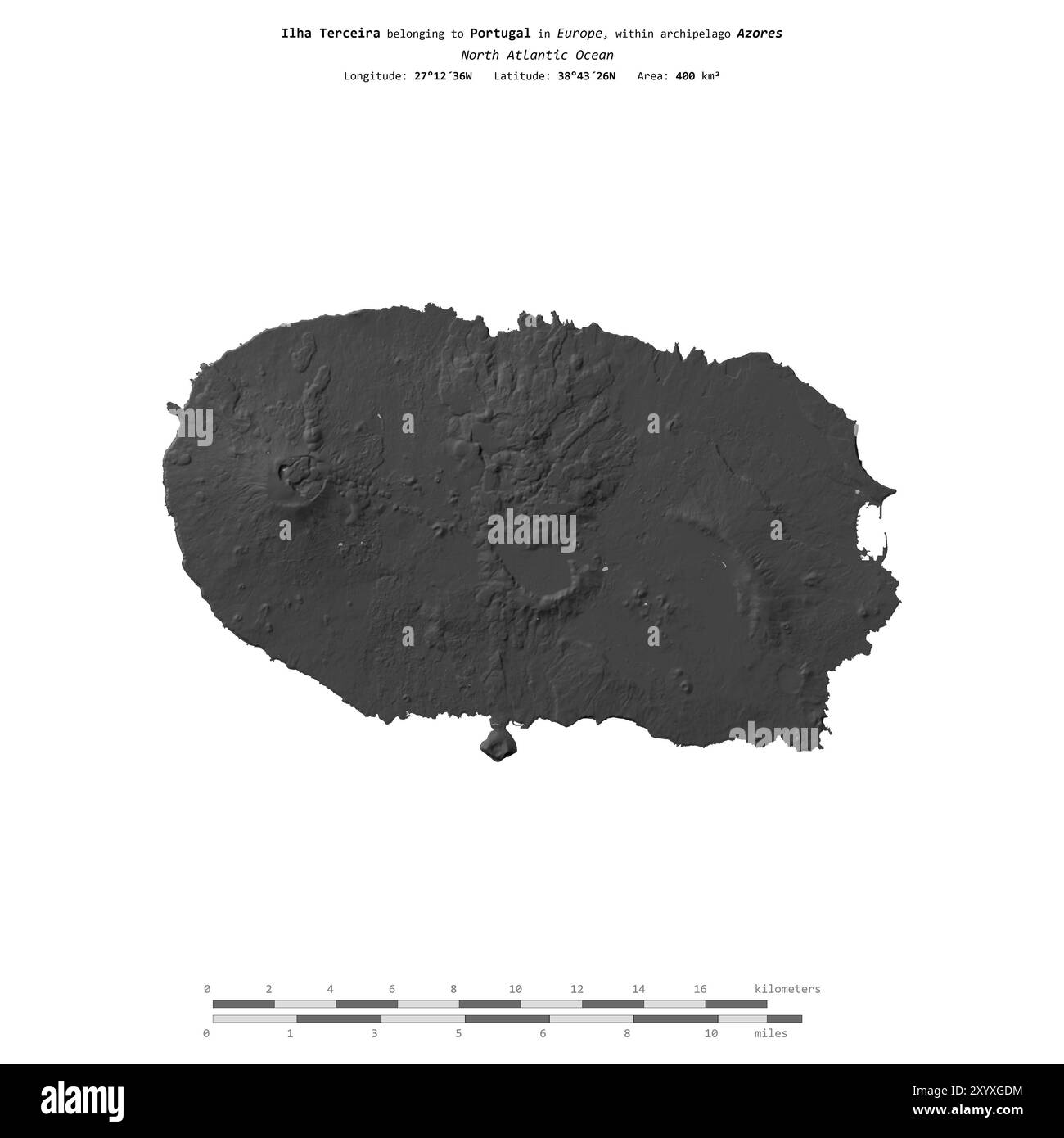 Azores outline map Black and White Stock Photos & Images - Alamy