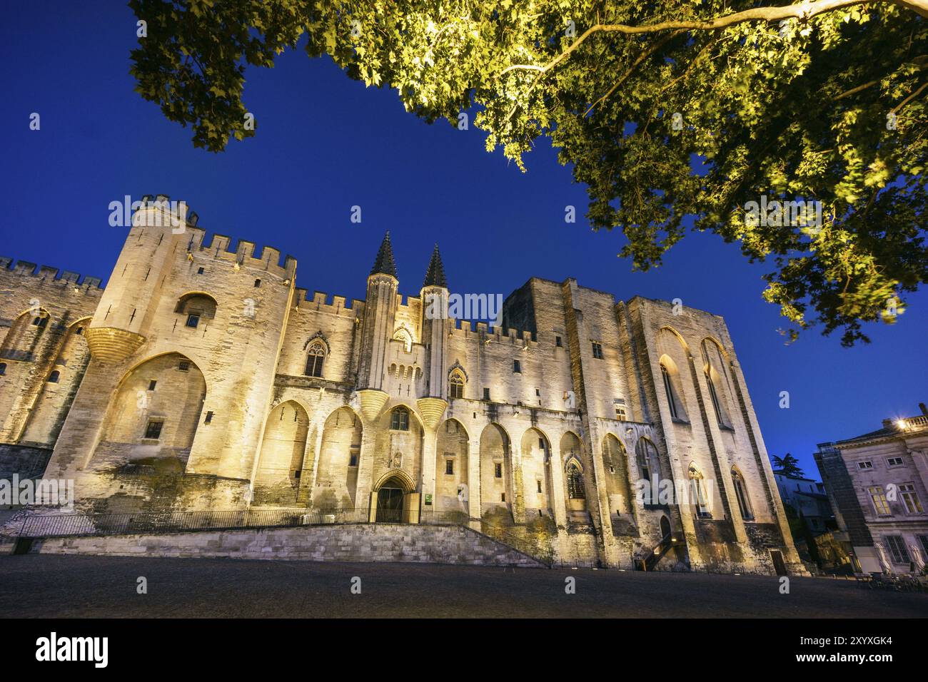Palacio de los Papas, gotico medieval, Avignon, Francia, Europa Stock ...