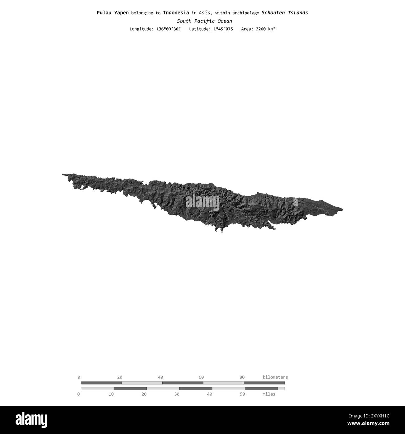 Pulau Yapen in the South Pacific Ocean, belonging to Indonesia ...
