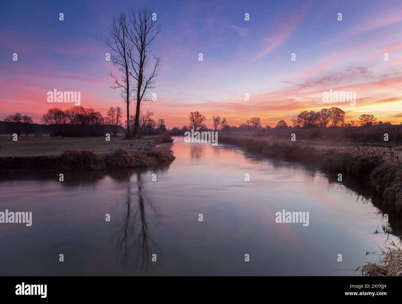 Late fall fog river hi-res stock photography and images - Alamy