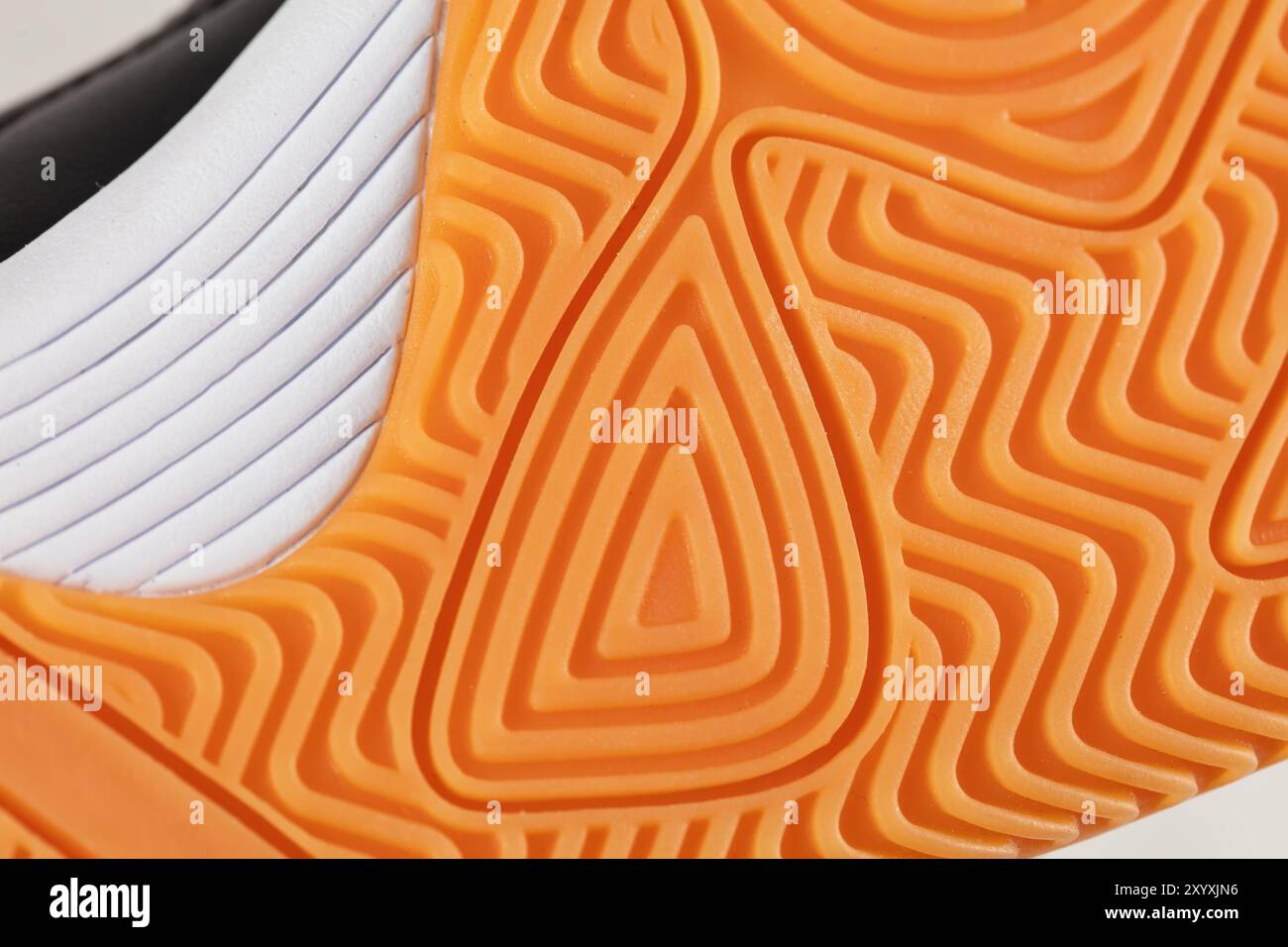 Part of a polyurethane shoe sole on a white background Stock Photo - Alamy