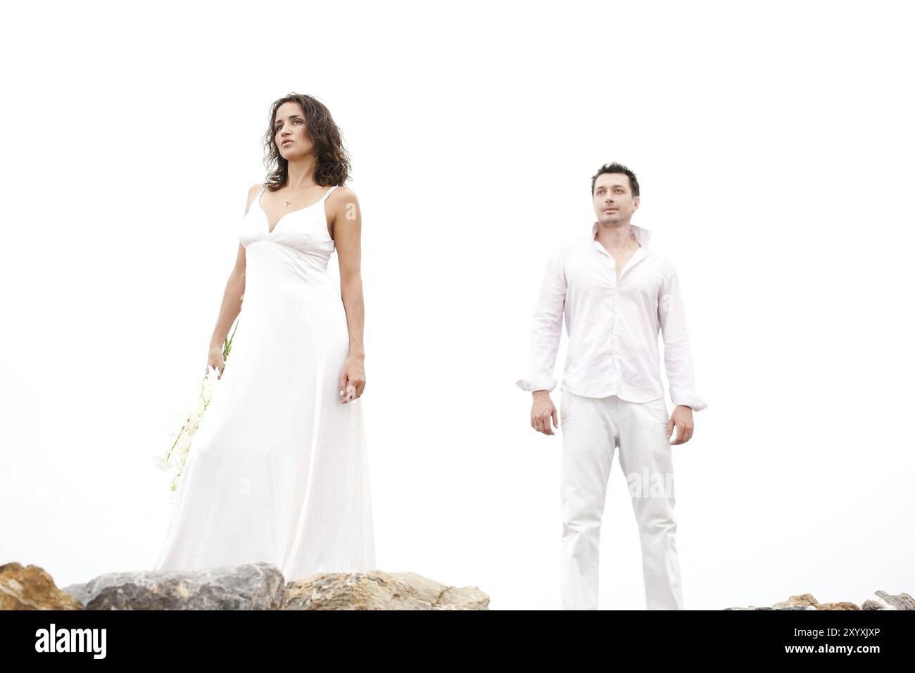 Two brides an one groom hi-res stock photography and images - Alamy
