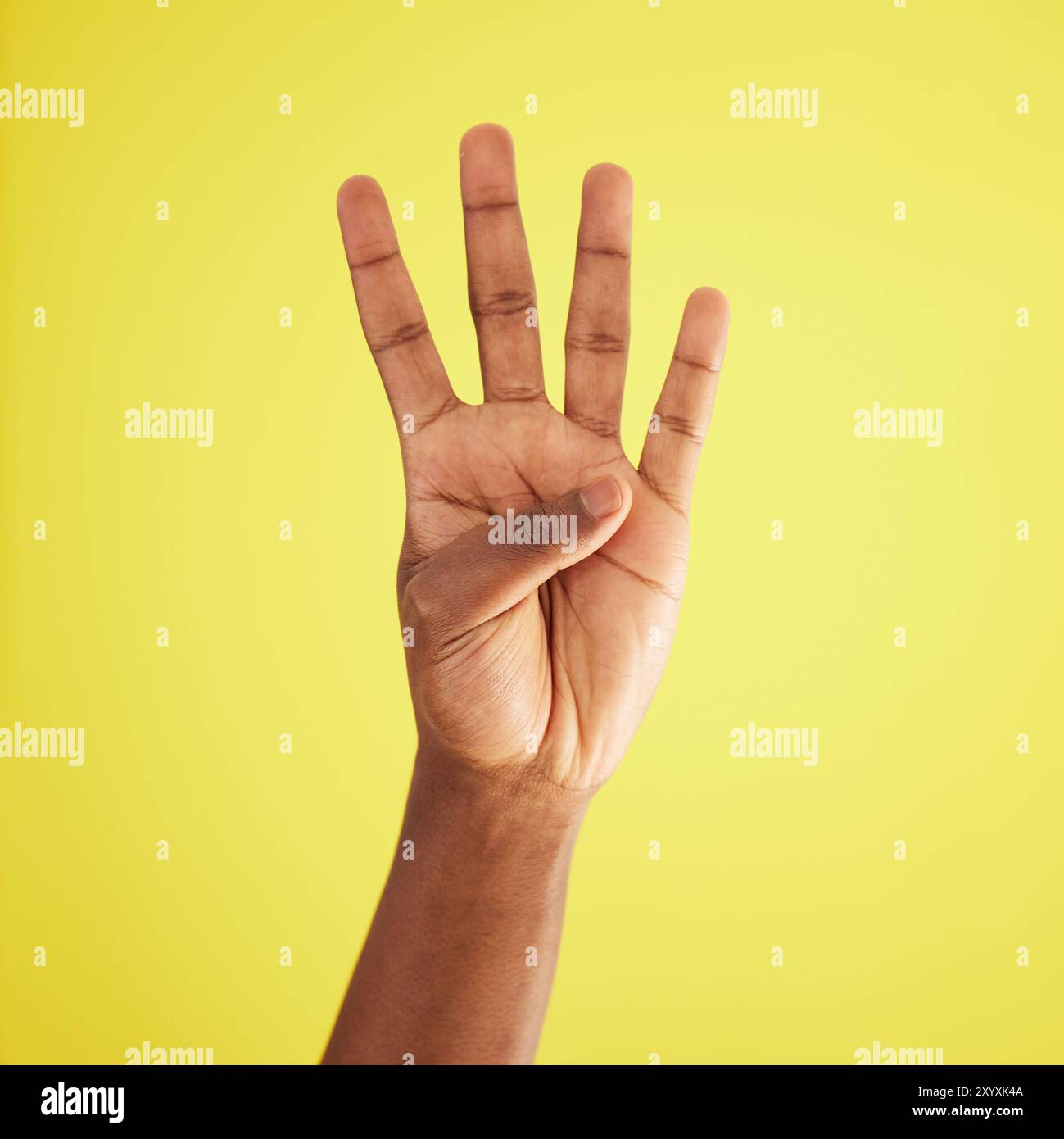 Counting fingers gesture palm hi-res stock photography and images - Alamy